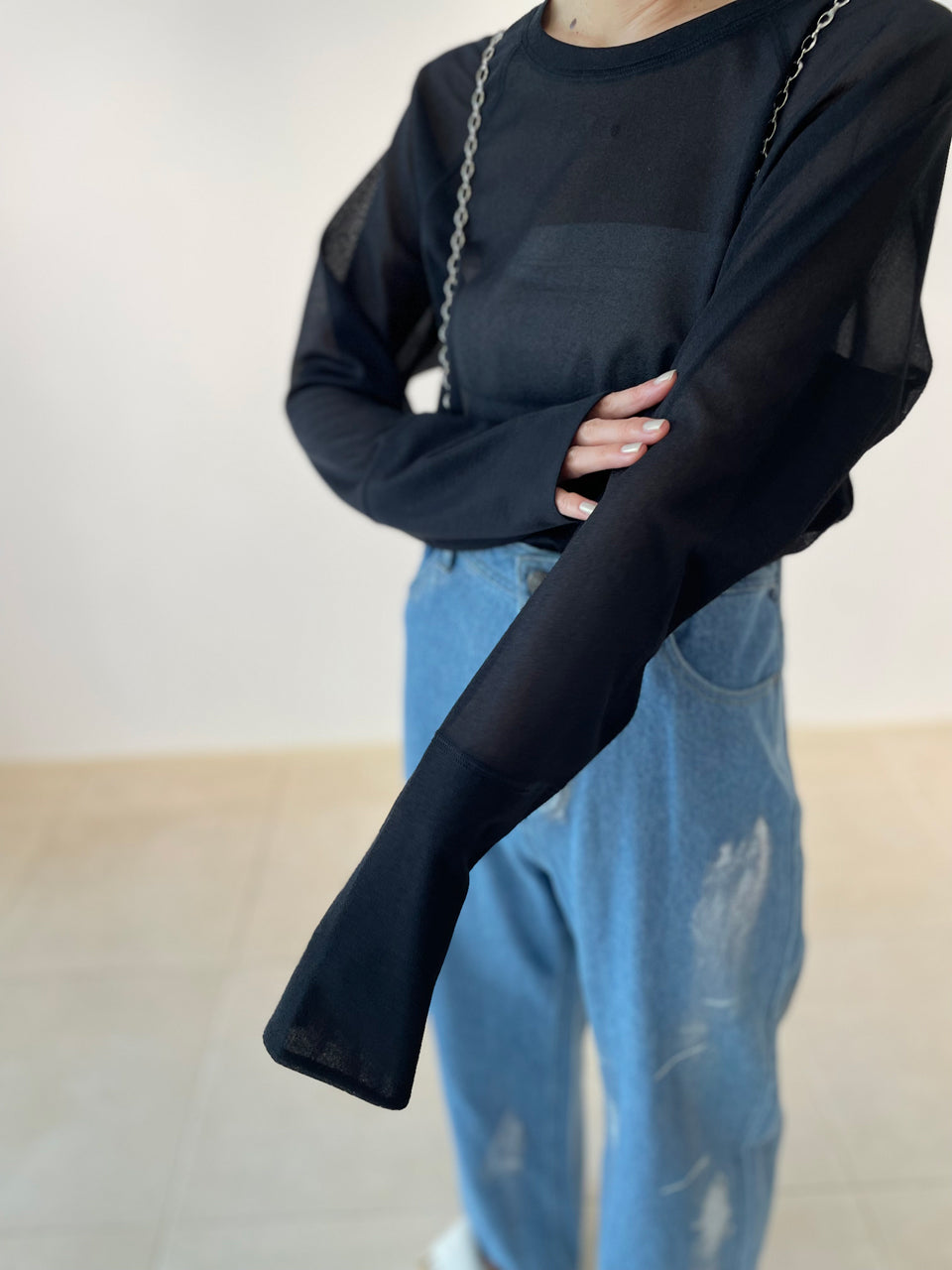 【SALE10%OFF】Matt Dry Russell Chiffon T – room the room